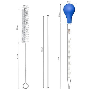 Droppers 10ml Pipettes Glass Graduated Dropper Lab Pipette Liquid Pipette (4)