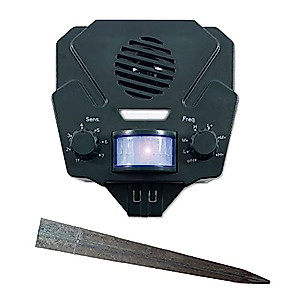 Bird-X Solar Yard Gard Electronic Animal Repeller keeps unwanted pests out of your yard with ultrasonic sound-waves