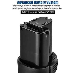 ACDelco Tools G12 Series 12V Li-Ion Battery, 2-pk, AB1207LA-P2