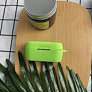 JIB Glow Case Cover Replacement for Skullcandy Jib True Wireless Earbuds, Green Silicone Protective Sleeve Protector Glow in Dark - LEFXMOPHY