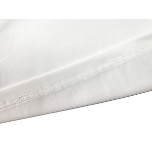 Derminpro Men's Thermal Fleeced Turtleneck Soft Slim Fit Long Sleeve Undershirt Off White Medium