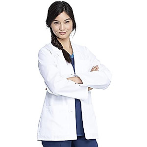 Dickies Women's 28" Poplin Lab Coat 84401, M, White