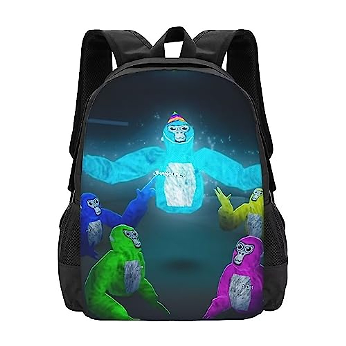Gorilla Tag Backpack Cartoon Game Backpack Lightweight Durable Travel Backpack Laptop Backpack Monkey 3D Printed Casual Backpack Unisex Game Fan Gift