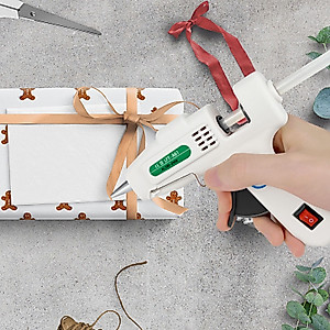 SHJADE Mini Hot Glue Gun with 30 Glue Sticks, Fast Heating Hot Melt Gun, 20W Glue Gun Kit, Lightweight Craft Gun for DIY, Home Repairs, Kids' School Projects, White