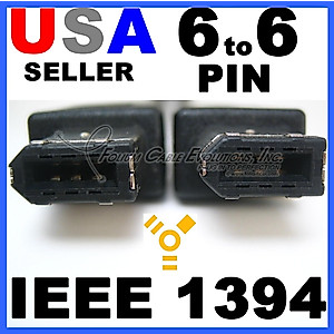 Firewire Cable 6 Pin to 6 Pin Length 6 ft