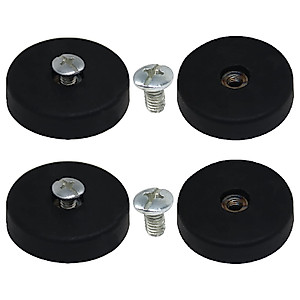 Vanshly 4PCS Black Rubber Shock Mounts,Shock mounts fits for Eames Herman Miller Shell Chair Shock Mount Replacement Parts