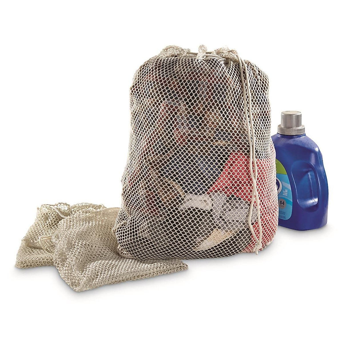 Dutch Military Surplus Mesh Laundry Bags, 3 Pack, Used