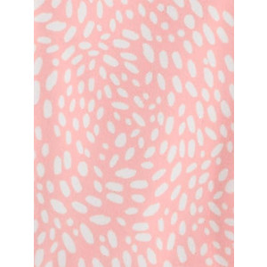 Simple Joys by Carter's Baby Girls' 2-Piece Coat Style Pajama Set, Pink White Dots, 18 Months