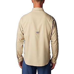 Columbia Men's Plus Tamiami II Long Sleeve Shirt, Fossil - Small