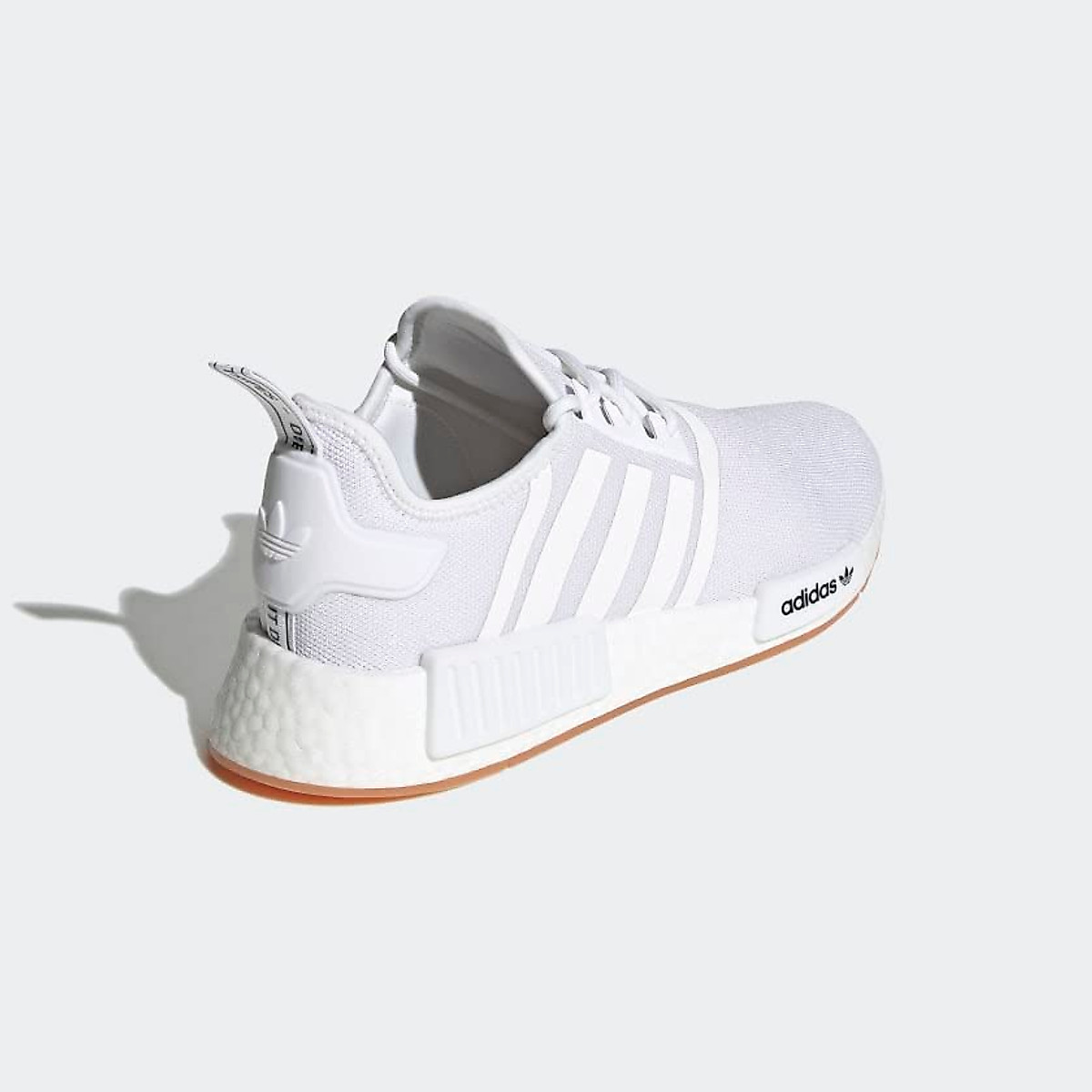 adidas Originals mens Nmd_r1 Sneaker, White/White/Gum, 10.5 US