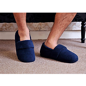 SnugToes Arola Microwavable Heated Slippers for Men