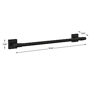 Franklin Brass MAX18-FB Maxted 18" Towel Bar in Matte Black