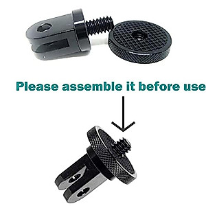 VIZEMO Aluminum Camera Tripod Adapter 1/4"-20 Conversion Adapter Mounts Compatible with Gopro Action Cameras Insta360 and Other Standard 1/4 Accessories, Quarter Inch Mount Adapter for GoPro Ecosystem