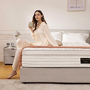 UniPon Twin Size Mattress, 10 Inch Twin Hybrid Mattress with Gel Memory Foam, Bed Mattress Extra Lumbar Support for Pressure Relief