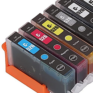Clear Printing Ink Cartridge ABS Printer Accessories Ink Cartridge Replacement Ink Cartridge for IP4850 (BK BK C M Y 5 Colors)