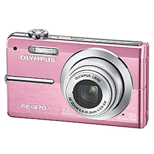 OM SYSTEM OLYMPUS FE370 8MP Digital Camera with 5x Optical Dual Image Stabilized Zoom (Pink)
