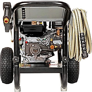 SIMPSON Cleaning PS3228 PowerShot 3300 PSI Gas Pressure Washer, 2.5 GPM, Honda GX200 Engine, Includes Spray Gun and Extension Wand, 5 QC Nozzle Tips, 5/16-inch x 25-foot MorFlex Hose