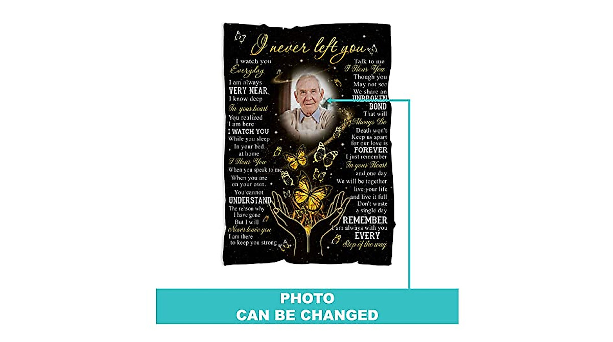 MUCHNEE Personalized Cardinals Memorial Throw Blanket