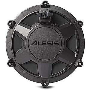 Alesis Nitro 8 Inch Single-Zone Mesh Tom Pad with Clamp and Silverline Audio 10ft Trigger Cable Bundle
