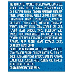 Gerber Mealtime for Toddler Mashed Potatoes with Meatloaf & Gravy & Side of Carrots, Peas & Corn, 6.67 Ounce
