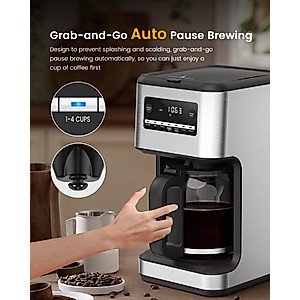 COWSAR 14-Cup Coffee Maker, 24-Hour Programmable Coffee Brewer, Keep Warm, Drip Free, Washable Filter, Stainless Steel, Silver