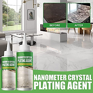 2 Pack Marble Nano Crystal-Plating Agent, Stone Crystal Plating Agent, Nano Crystal Plating Agent for Kitchen, Plastic Crystal Plating Agent
