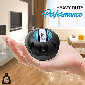 Pyle 1.35 Inch Tweeter Horn Driver-400 Watt High Power Car Audio Speaker System w/Flat Aluminum Voice Coil,Titanium Diaphragm, 1kHz-20 kHz Frequency,104 dB, 8Ohm, Heavy Duty 20 oz Magnet PDS342, Black