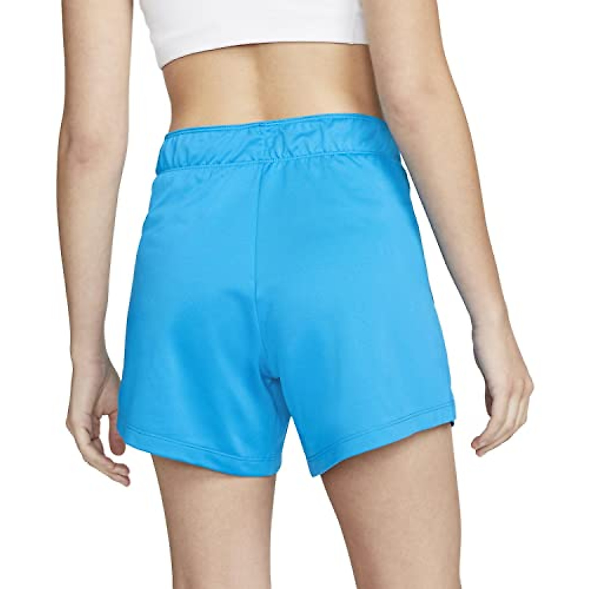 Nike Women's Dri-FIT Attack Training Shorts (as1, Alpha, l, Regular, Regular, Laser Blue/White)