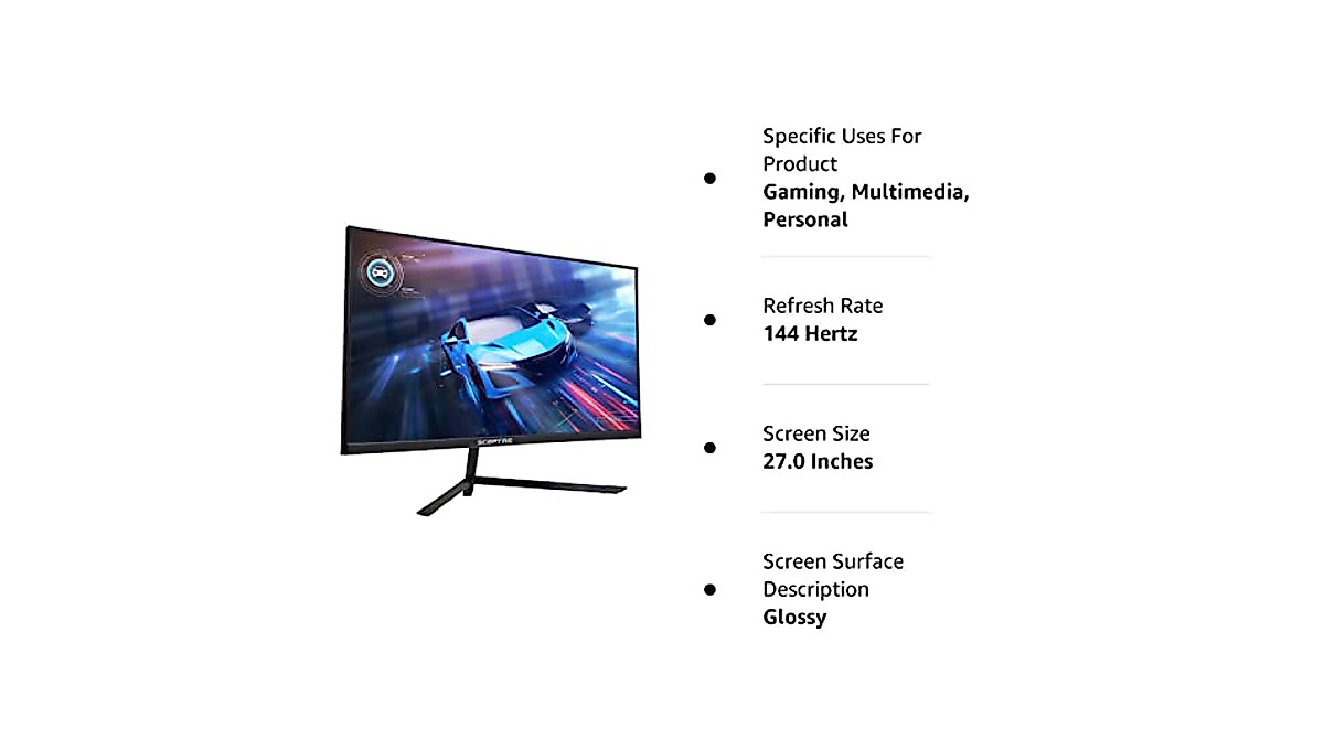 Sceptre 27" FHD Gaming Monitor - 144Hz FreeSync