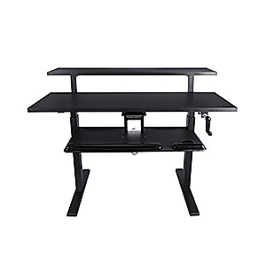 Furmix Adjustable Keyboard Tray Under Desk, Sturdy Platform with Gel Wrist Rest and Mouse Pad, Simply Adjust Height and Tilt for Comfort