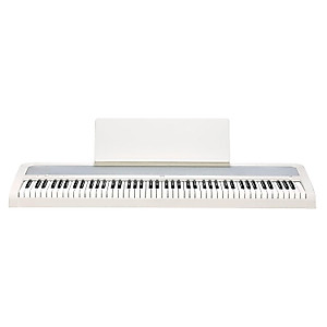 KORG B2 Portable Digital Piano with 88-Key Full Size Weighted Keyboard, Built-in Speakers, Music Stand, Sustain Pedal, and Power Supply (B2WH)