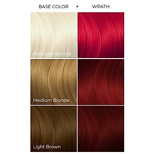 ARCTIC FOX Vegan and Cruelty-Free Semi-Permanent Hair Color Dye (8 Fl Oz, WRATH)