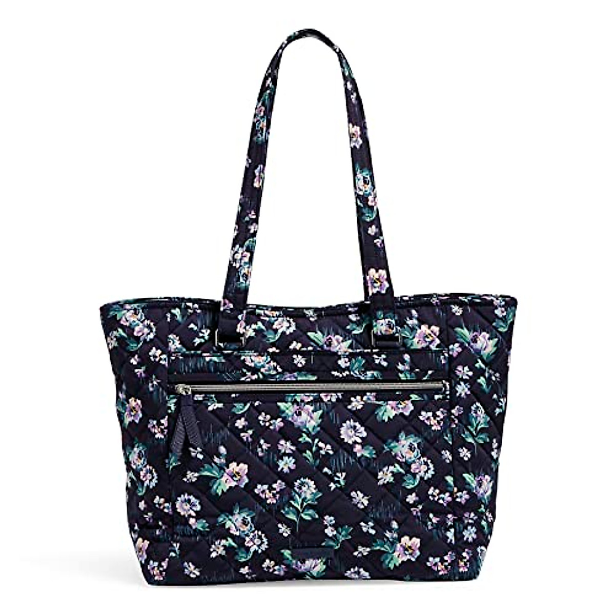 Vera Bradley Women's Performance Twill Work Tote Bag, Navy Garden, One Size