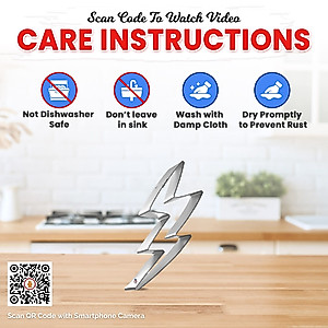 Lightning Bolt Cookie Cutter 5.5 Inch - Made in the USA – Foose Store Cookie Cutters Tin Plated Steel Lightning Bolt Cookie Mold