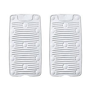 T Tool 2Pcs Silicone Washboard Portable Folding Laundry Board Scrubbing Board Basin Bucket Hand Wash Clothes Laundry Pad Suction Cup for Hand Washing Clothes Grey Tool