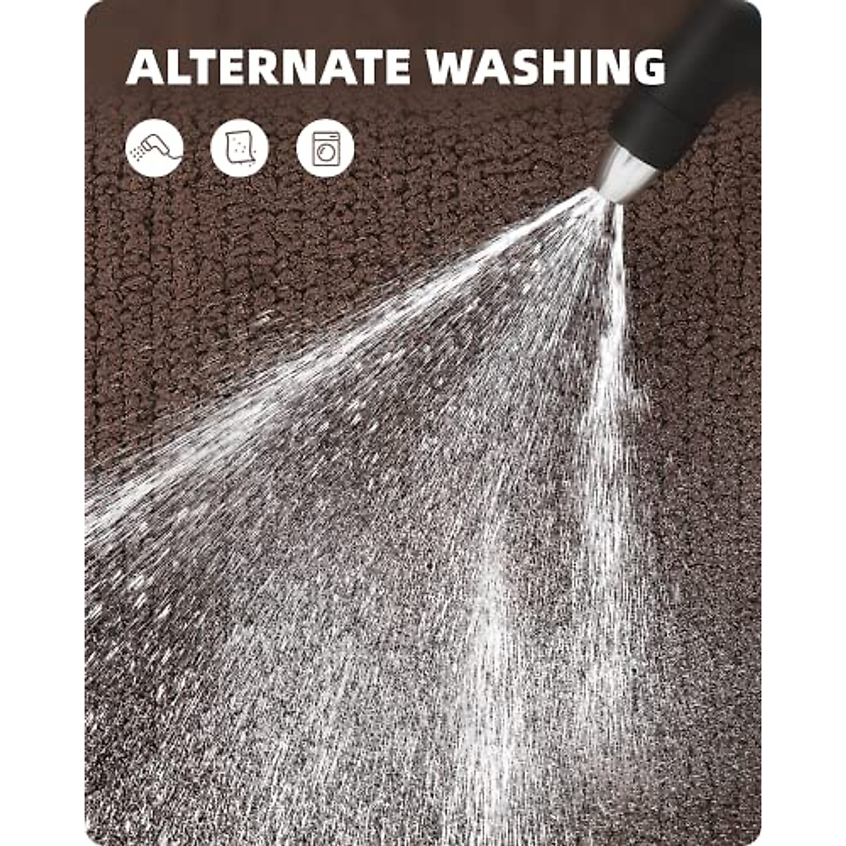 Color G Dark Brown Door Mats Indoor, 24"x36" Front Door Mat Indoor Door Rugs for Entryway Indoor, Absorbent Inside Door Mats, Non Slip Washable Low-Profile Entry Rugs for Inside House 2x3