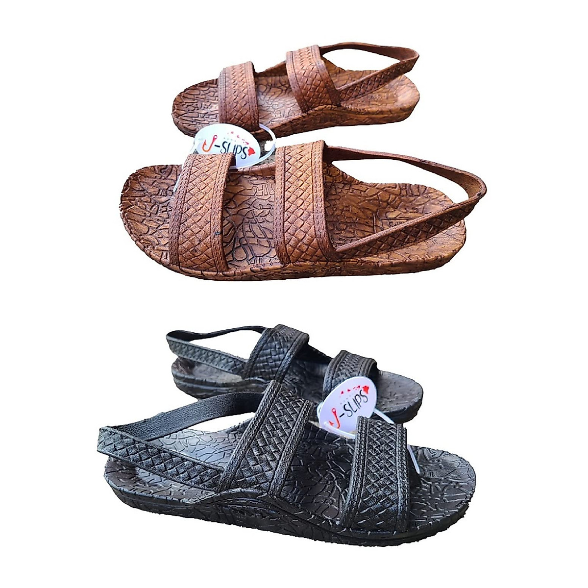 New Adventure Orthopedic J-Slips Hawaiian Jesus Sandals with arch, deep footbed, and backstraps Lava W7