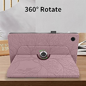 for Samsung Galaxy Tab A8 10.5 (2021) SM-X200 X205 Tablet Case TPU + PU Leather Kickstand Cover with Auto Wake/Sleep [Tree of Life]- 02