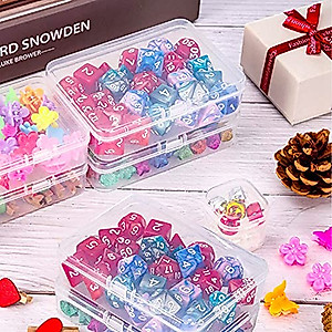 Clear Plastic Beads Storage Containers Empty Mini Storage Containers Box,12 Pack Plastic Storage Containers with Lids,Beads Storage Box with Hinged Lid for Beads,Earplugs,Pins, Small Items