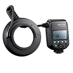 Godox MF-R76 Macro Ring Flash 5000K Ring LED Light Speedlite Flash Light for Canon Nikon Sony and Other DSLR Cameras