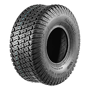 MaxAuto Set of 4 Lawn Mower Turf Tires 15x6-6 Front & 20x10-8 Rear,4PR,Tubeless