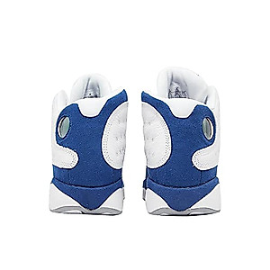 Jordan Boy's Air Jordan 13 Retro (Big Kid) White/Fire Red/French Blue/Light Steel Grey 6.5 Big Kid M