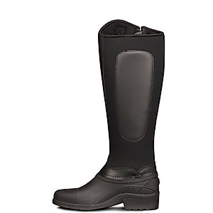 Ovation Women's Comfortable Durable Stylish Equestrian Horse Faux Fur Highlander Tall Winter Riding Boot, Black, 9