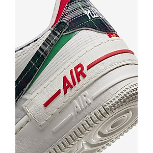 Women's Air Force 1 Shadow - Size 7 US - Sail/Multi-Color-Classic Green