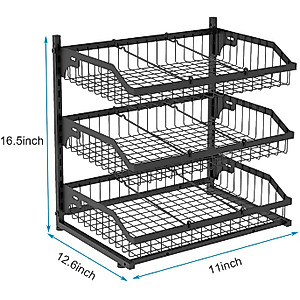 Yuyetuyo 3-Tier Can Rack Organizer for 54 Cans,Stacking Can Dispensers for Kitchen Cabinet Pantry Countertop,Stackable and Height Adjustable Can Rack Organizer with Adjustable Dividers