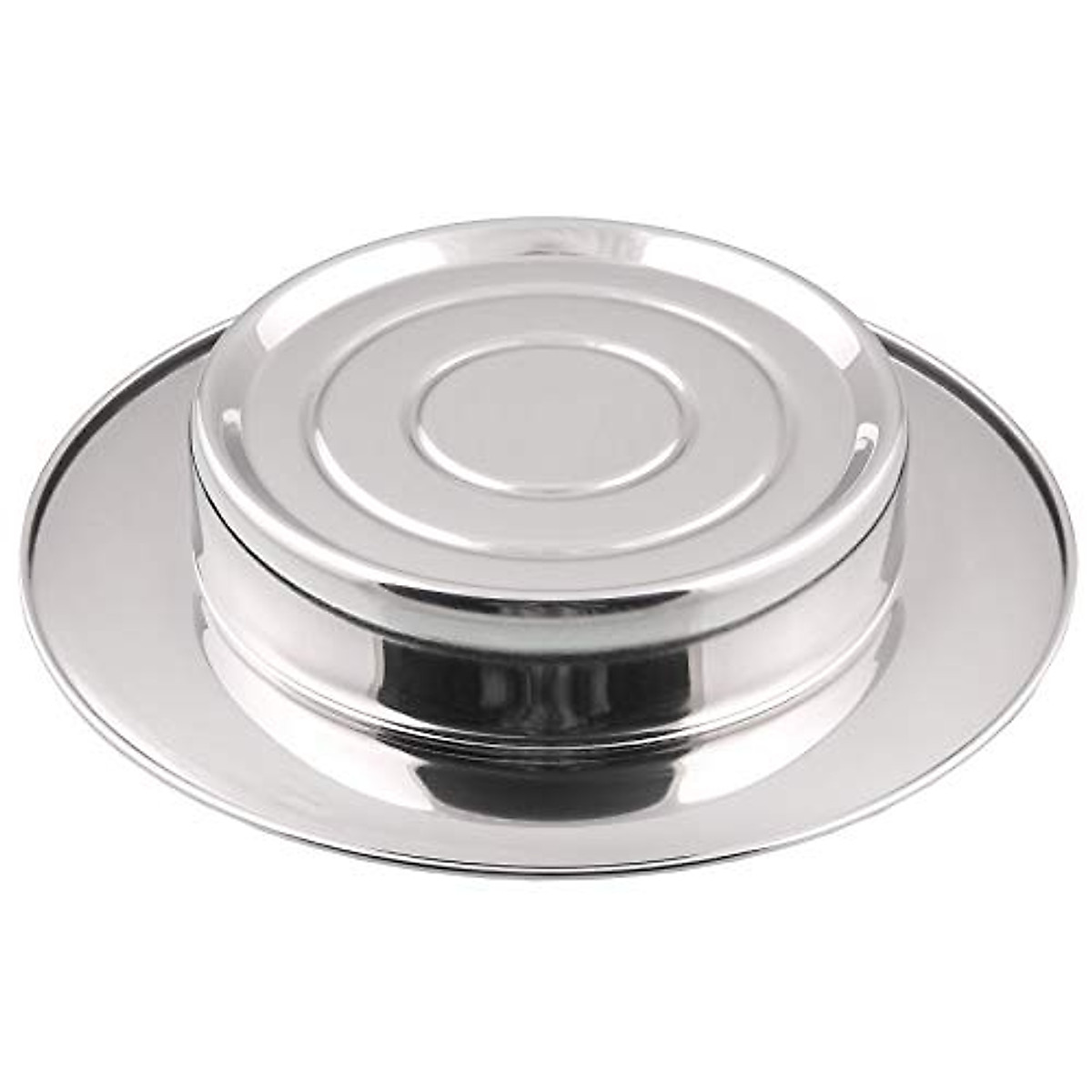 Communion Ware 3 Holy Wine Serving Tray with A Lid & 3 Stacking Bread Plate with A Lid - Mirror Finish Stainless Steel