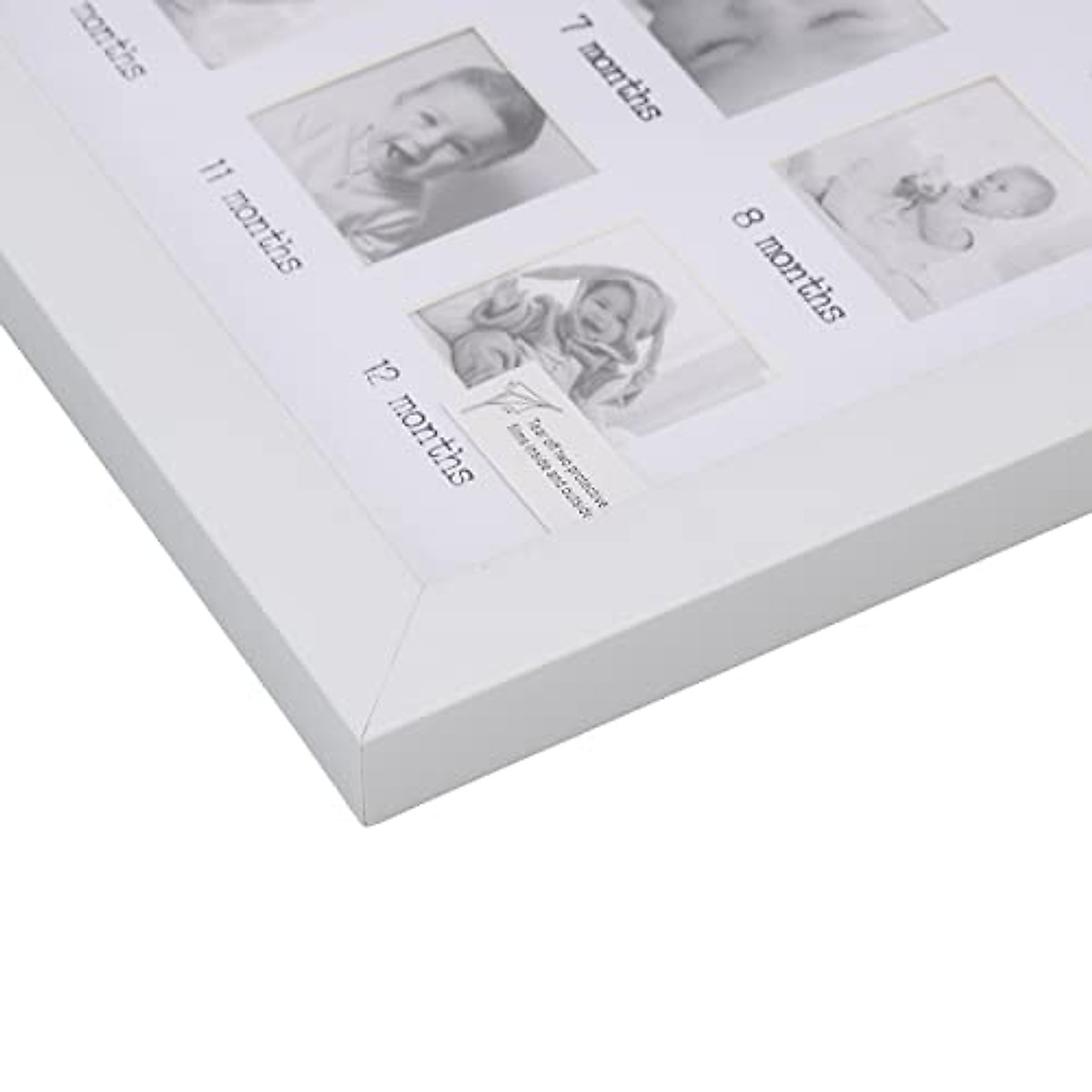 Ozgkee Newborn Baby Picture Frame My First Year Frame Baby Photo Frame 12 Month Baby Keepsake Frames Monthly Milestone Desktop Picture Frame for Photo Memories Baby 1st Birthday Mothers Day Gift