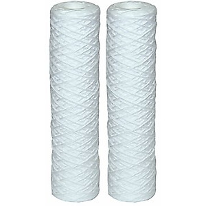 CFS – 2 Pack String Wound Spun Polypropylene Water Filter Cartridges Compatible with Instapure R-20 Models – Removes Bad Taste and Odor – Whole House Replacement Filter Cartridge – 5 Micron