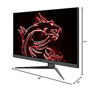 MSI G2722, 27" Gaming Monitor, 1920 x 1080 (FHD), IPS, 1ms, 170Hz, FreeSync Premium, HDMI, Displayport, Tilt, Black