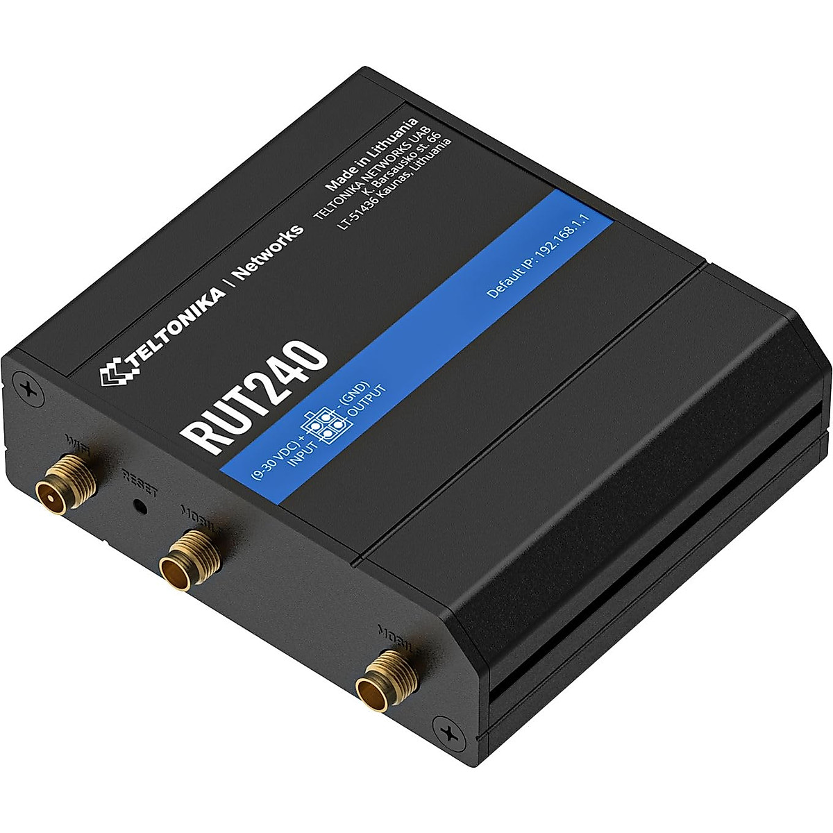 Teltonika RUT240 4G /LTE & WiFi Cellular Router with Ethernet and I/O, Remote Connection, Advanced VPN